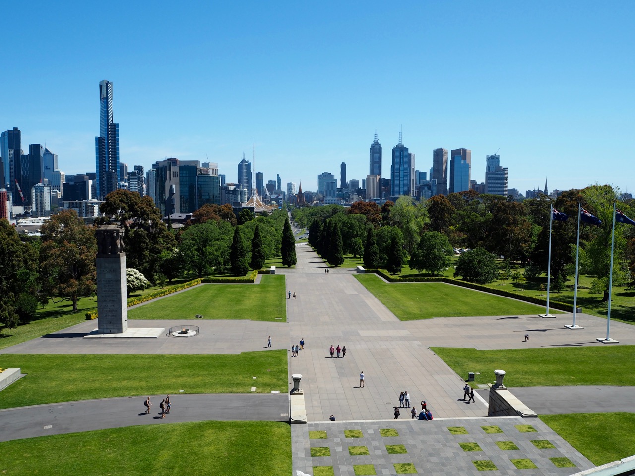 The awesome view of the CBD from the balcony of the Shrine of ...